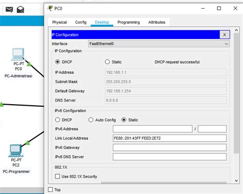 belajar setup dhcp router