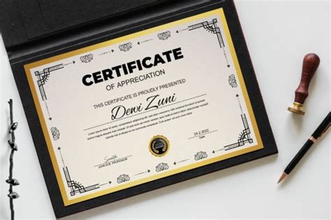 Certificate Template Layout Graphic By Mightydesign · Creative Fabrica