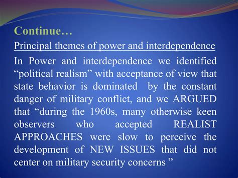 Power And Interdependence Pptx