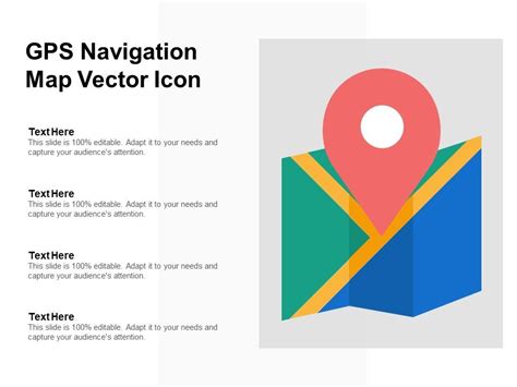 Gps Navigation Map Vector Icon Ppt PowerPoint Presentation Pictures Slide Portrait