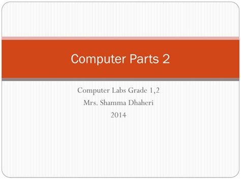 PPT Computer Parts 2 PowerPoint Presentation Free Download ID 3562401