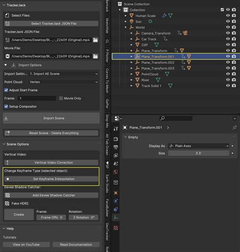 Blender Panel Options — Trackerjack 20 Documentation