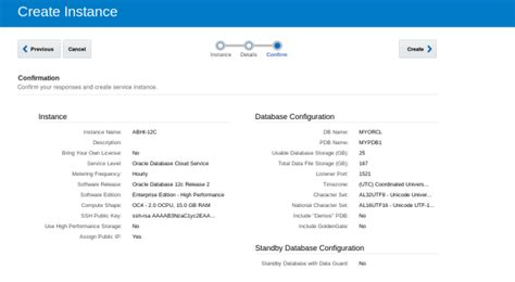 Creating Database In Oracle Cloud Orapracto