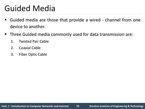 Computer Networks Unit 1 Gtu 4th Semester Pptx