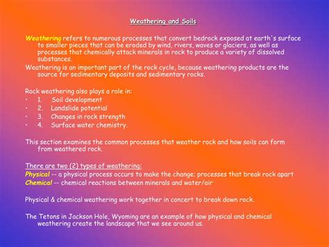 PPT Weathering And Soils PowerPoint Presentation Free Download ID