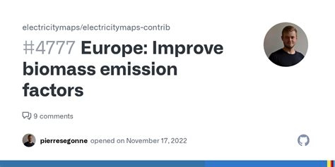 Europe Improve Biomass Emission Factors · Issue 4777