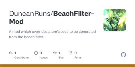 GitHub DuncanRuns BeachFilter Mod A Mod Which Overrides Atum S Seed To Be Generated From The