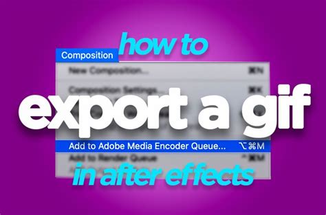 How To Export An Animated GIF From After Effects DigiProTips