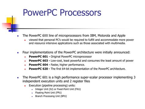 Ppt Powerpc 601 Powerpoint Presentation Free Download Id 5603166