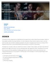 Group Assignment Data Science Dataset Analysis Interpretation Course Hero