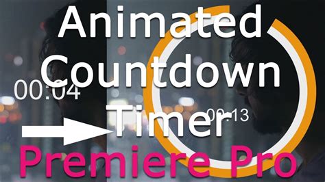 Animated Countdown Timer In Premiere Pro Tutorial
