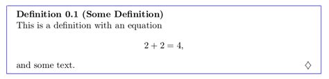 Math Mode Theorem Symbol With Ntheorem TeX LaTeX Stack Exchange