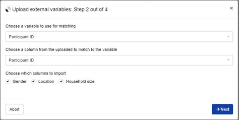 Uploading External Variables Conjointly