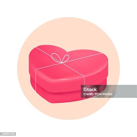 하트 모양의 선물 상자 3d 벡터 그림 분홍에 대한 스톡 벡터 아트 및 기타 이미지 분홍 사랑 상자 Istock