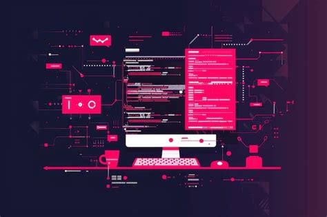 A Computer Monitor With A Keyboard And Mouse On A Desk Showcasing A Workspace For Web