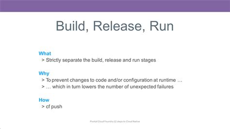 Cloud Native Overview As Given By Pivotal Cloud Foundry Cloud Is And Business Alignment