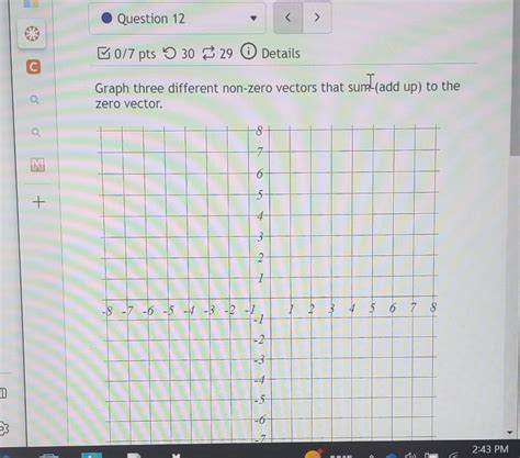 Solved Graph Three Different Non Zero Vectors That Sum Add