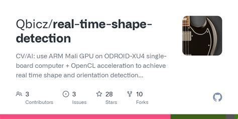 Github Qbiczreal Time Shape Detection Cvai Use Arm Mali Gpu On Odroid Xu4 Single Board