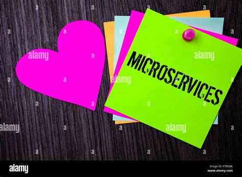 Conceptual Hand Writing Showing Microservices Business Photo Text