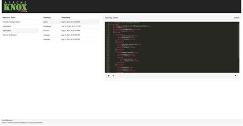 All Pages Overview Of The Knox Web Interface Adps Arenadata Docs