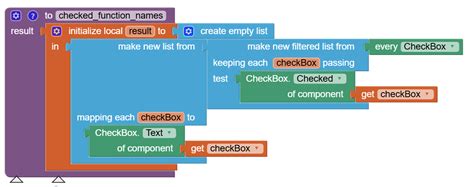 Trying To Program Checkbox Selection Clicks In Software Mit App Inventor Help Mit App