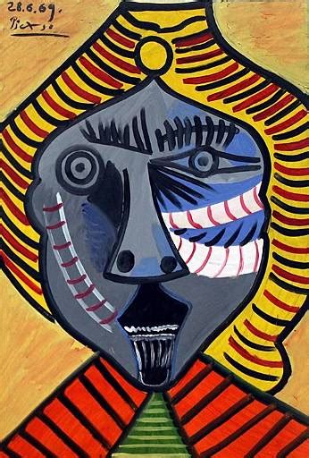 Bust Of A Man 1969 Oil On Paper Pablo Picasso