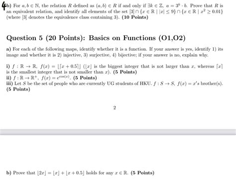 Solved B For A BN The Relation R Defined As A B R If Chegg