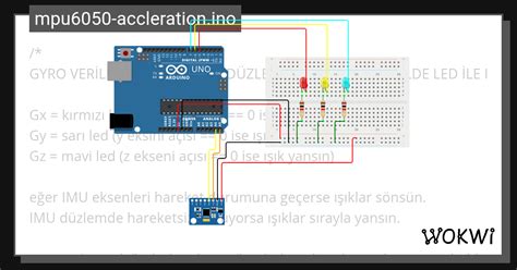 Mpu6050 Accleration Ino Copy Wokwi ESP32 STM32 Arduino Simulator