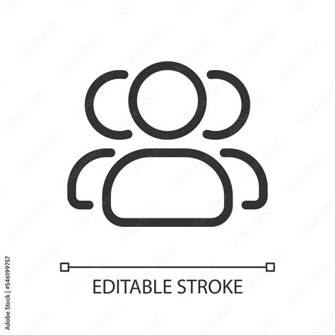 Online Community Pixel Perfect Linear Ui Icon Social Media Invitation Teamwork Tools Gui Ux