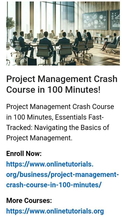 Completed Online Project Management Crash Course To Gain A
