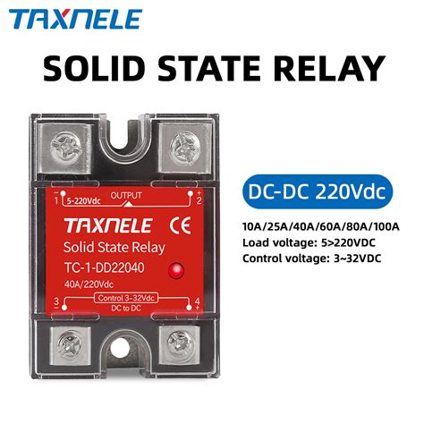 Dc Dc Single Phase Solid State Relay Dd Output 5 220vdc Input 5 32vdc Ssr Relay Industrial Solid
