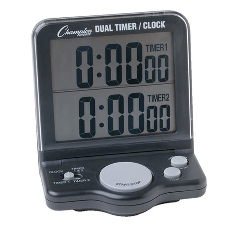 Dual Timer Jumbo 1 Display Dual Memory Tabletop Wall Mount