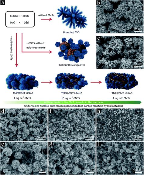 Multi Walled Carbon Nanotubes Induced A Controllable Tio 2 Morphology Transformation For High