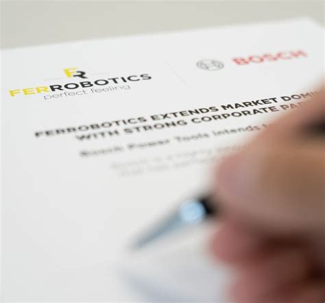 Robotics Automation Innovation Leadership Ferrobotics Bosch Powertools