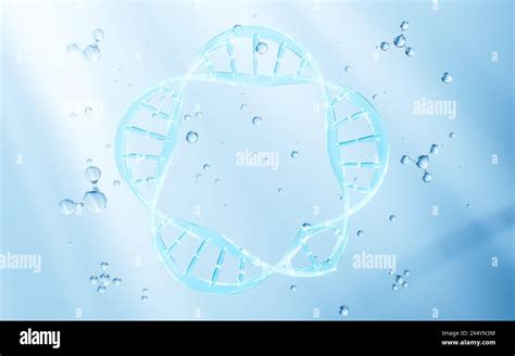 Circular Dna And Molecular Structure Skincare And Biomedical Concept
