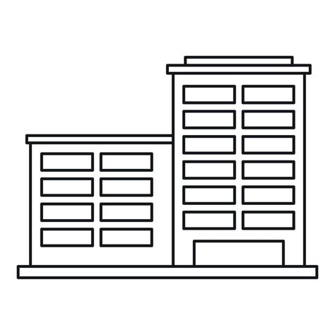 Industrial Building Icon Outline Style 14988432 Vector Art At Vecteezy