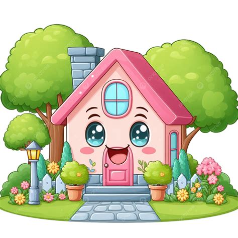 بيت الكرتون السعيد كرتون بيت الصفحة الرئيسية Png صورة للتحميل مجانا