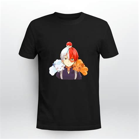 Shoto Todoroki And Pokemon My Hero Academia Alolan Vulpix Shirt Tiniven Store