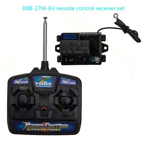 r8b 27m 6v 원격 컨트롤러 수신기 어린이 전기 자동차 27mhz 송신기 아이의 자동차 교체 부품 원격 제어