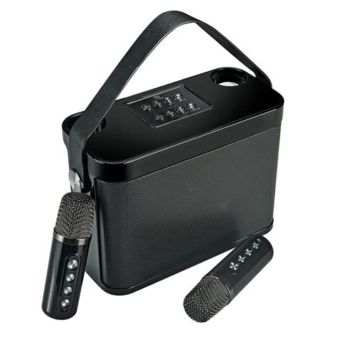 Portable Karaoke Singing Machine With 2 Wireless Microphone Bluetooth
