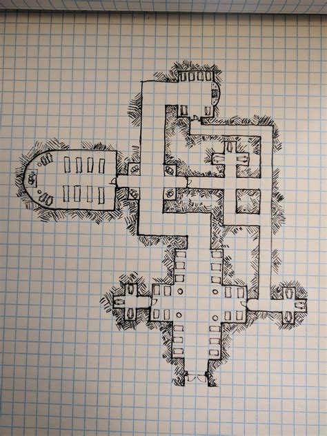 A Simple Crypt Done With Dip Pens Rdndmaps