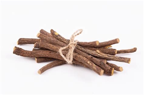Premium Photo Liquorice Root Isolated On White Background