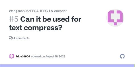 Can It Be Used For Text Compress · Issue 5 · Wangxuan95fpga Jpeg Ls