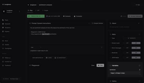 Variables Features Langbase Docs