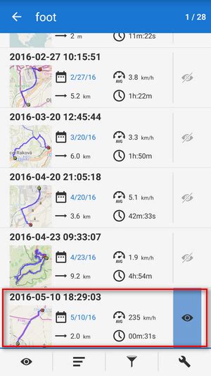 manual basics trackrecord [ locus map classic knowledge base]