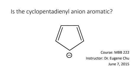 Cyclopentadienyl Anion Youtube