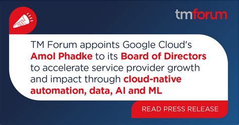 Tm Forum Appoints Amol Phadke Md And Gm Global Communications Service