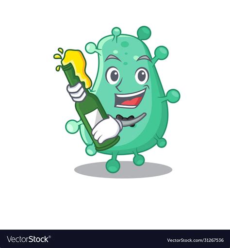Mascot Character Design Agrobacterium Royalty Free Vector