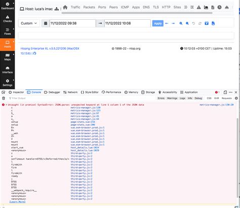 host chart page broken · issue 7030 · ntop ntopng · github