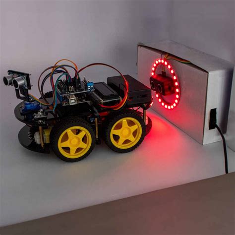Parksensor Mit Arduino Uno Hc Sr04 Und Led Ring Roboter Bausatz De